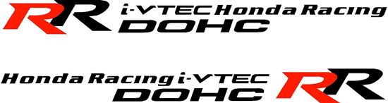 Zen Graphics - Honda Racing i-Vtec DOHC RR Decals / Stickers