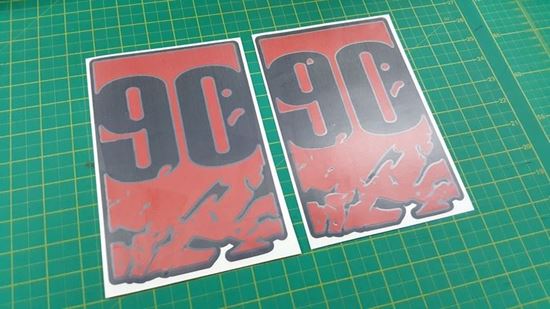 Zen Graphics - Land Rover Defender 90 side wing panel Decals / Stickers