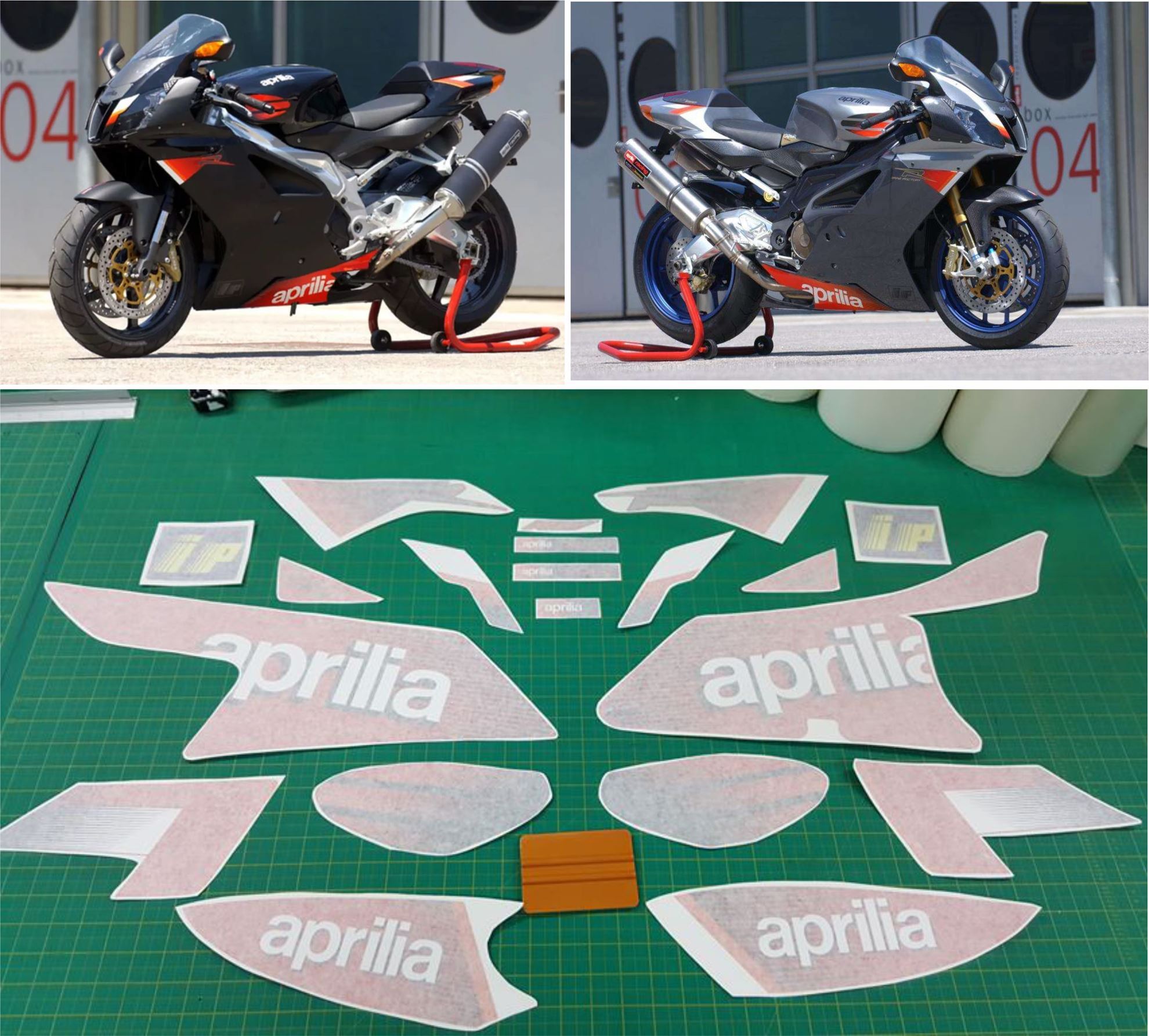 Zen Graphics - Aprilia RSV Mille 1000R 2004 replacement Decals / Stickers