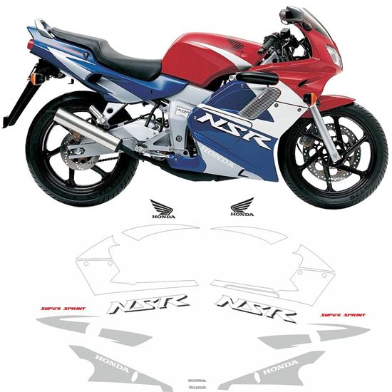 Zen Graphics - Honda NSR 125R 2001 - 2002 replacement Decals / Stickers