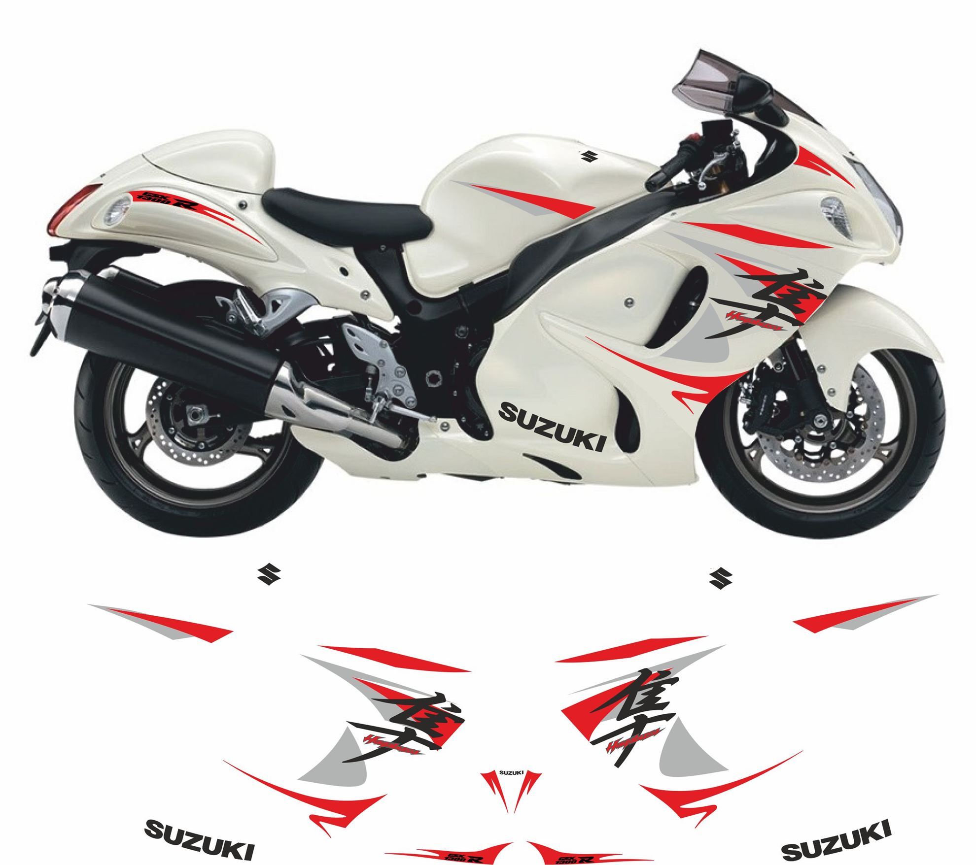 Zen Graphics - Suzuki GSX 1300R Hayabusa All Models CUSTOM DESIGN ...