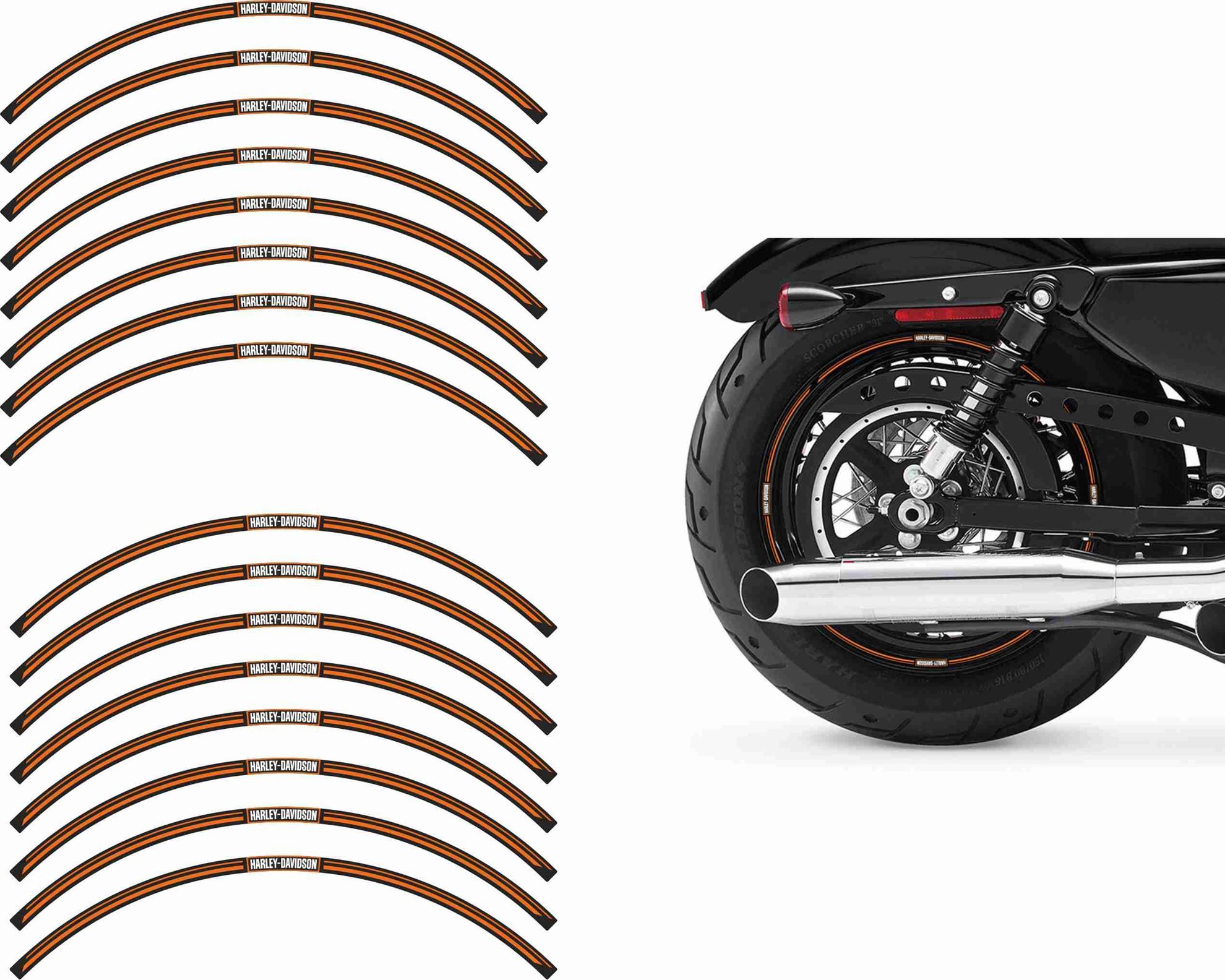 Zen Graphics - Harley Davidson Fourty Eight 1a Wheel Rim Decals ...
