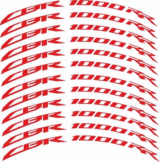 Zen Graphics - Honda CBR 1000 RR Wheel Rim Decals / Stickers Kit
