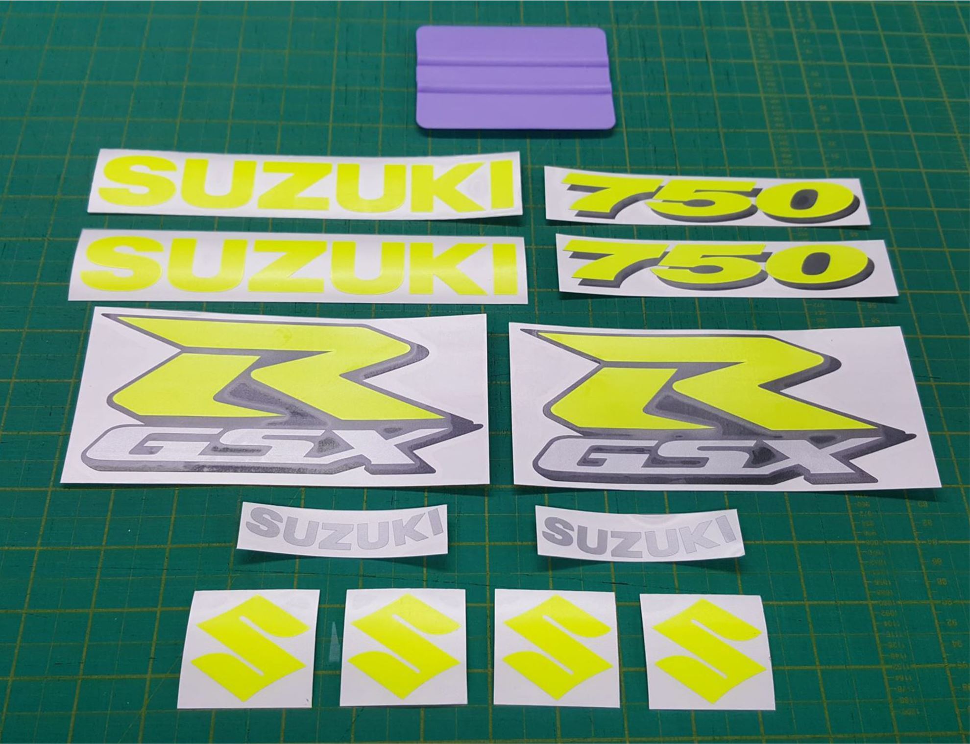 Zen Graphics - GSX-R 750 K6 Custom fluorescent replacement Decals ...