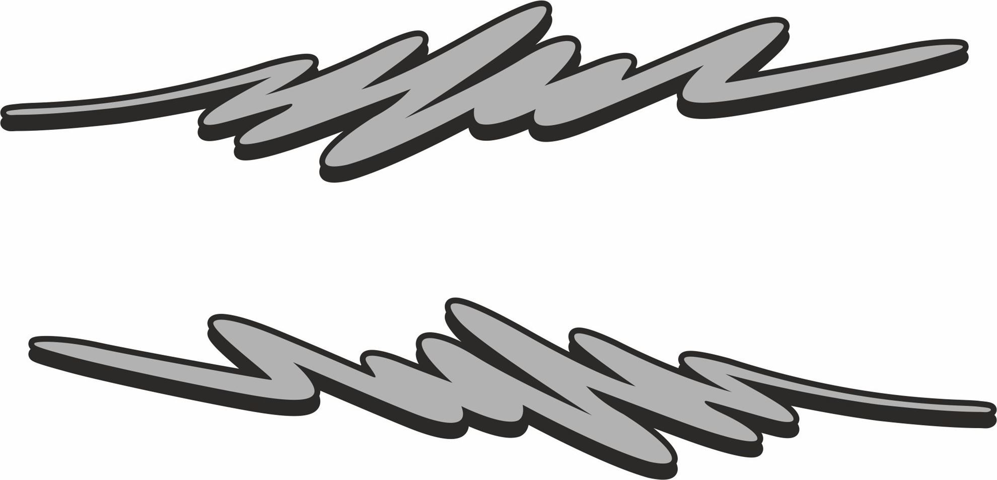 Zen Graphics - Wave Stripe General panel Decals / Stickers