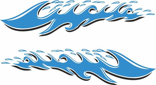 Zen Graphics - Water Wave General panel Decals / Stickers