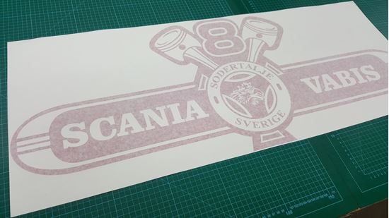 Zen Graphics - "Scania V8 Vabis" panel Decal / Sticker