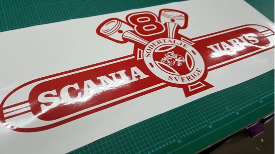 Zen Graphics - "Scania V8 Vabis" panel Decal / Sticker