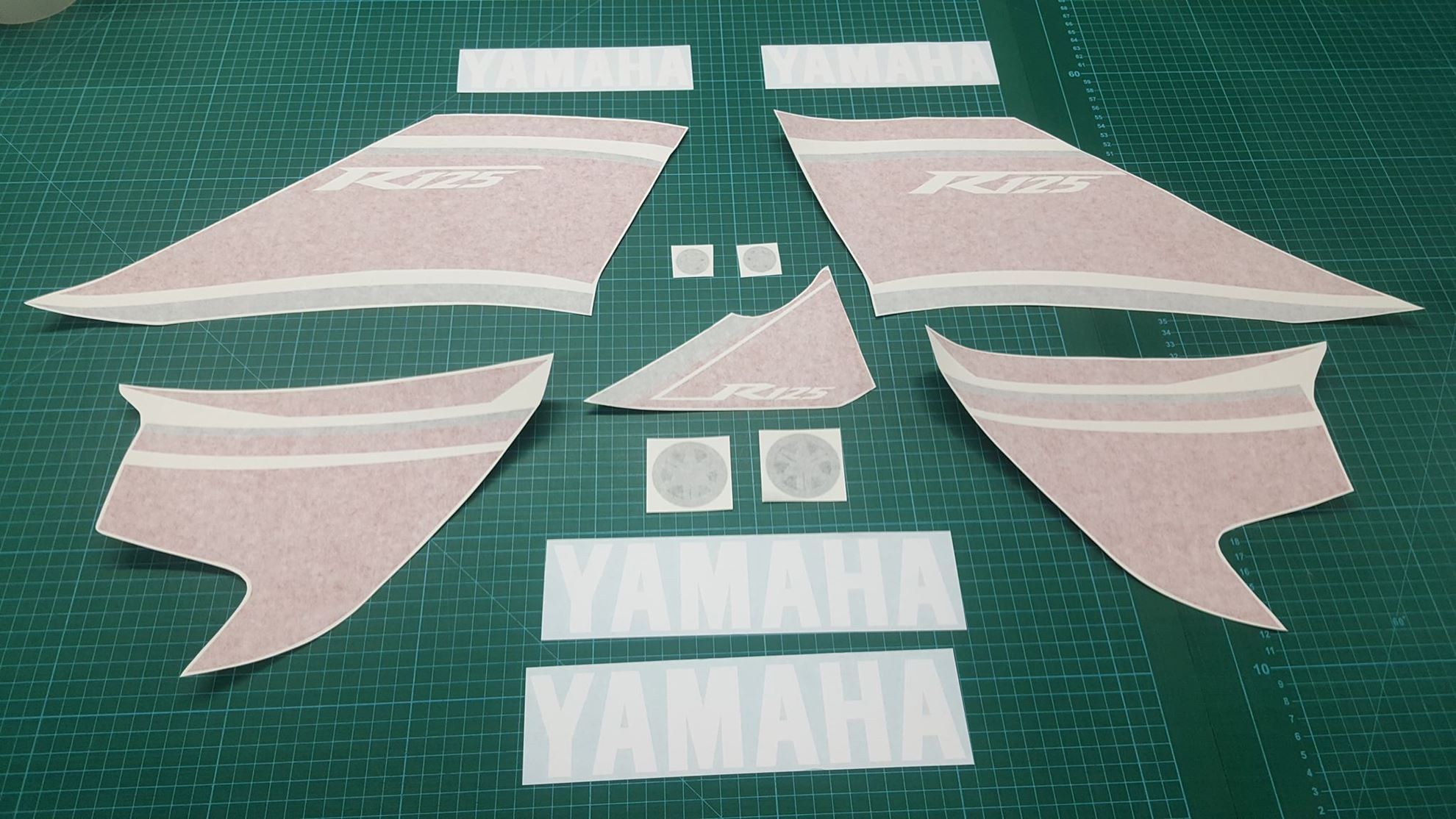 Zen Graphics - Yamaha YZF R125 Replacement Decals / Stickers (Red ...