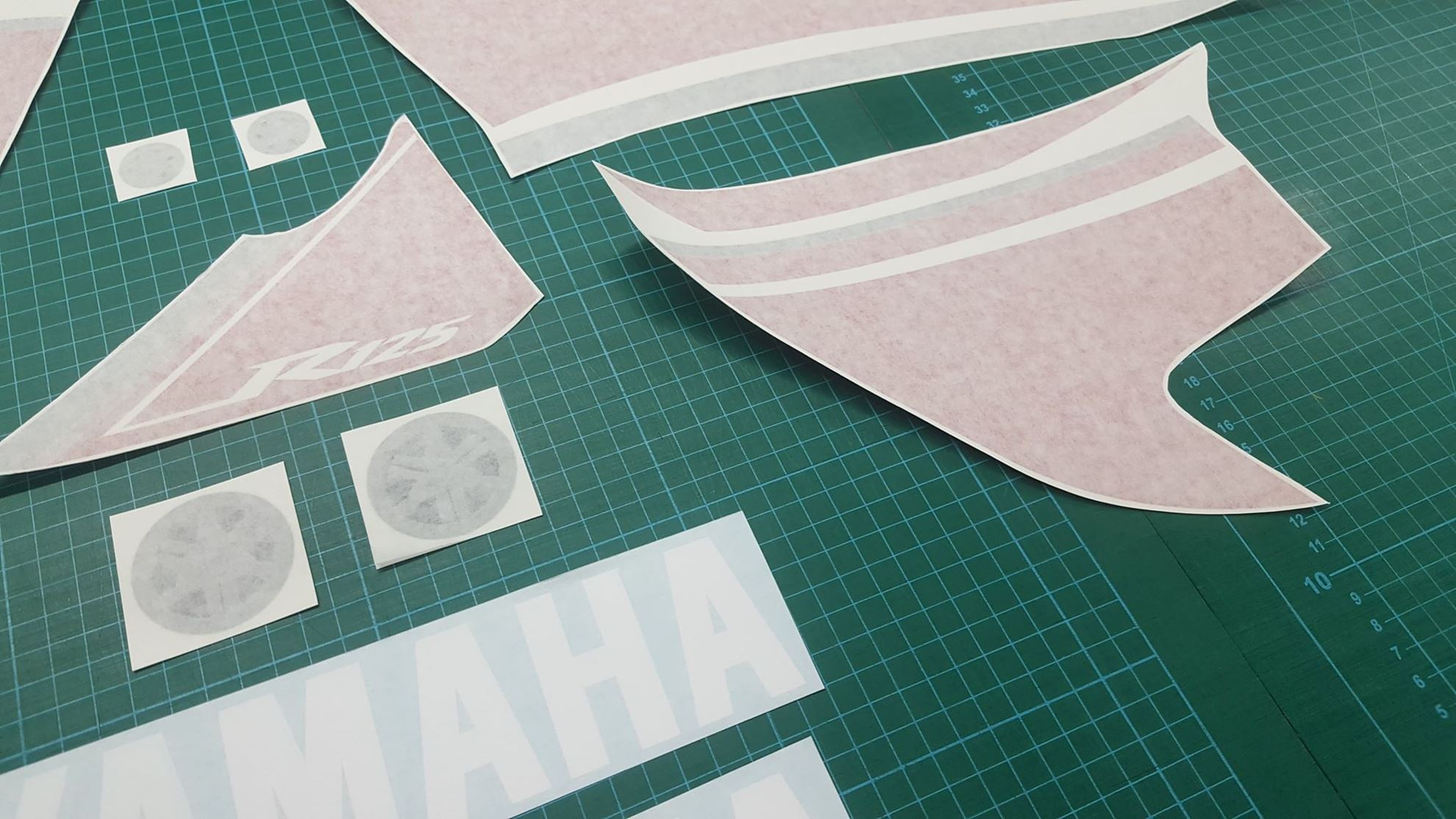 Zen Graphics - Yamaha YZF R125 Replacement Decals / Stickers (Red ...