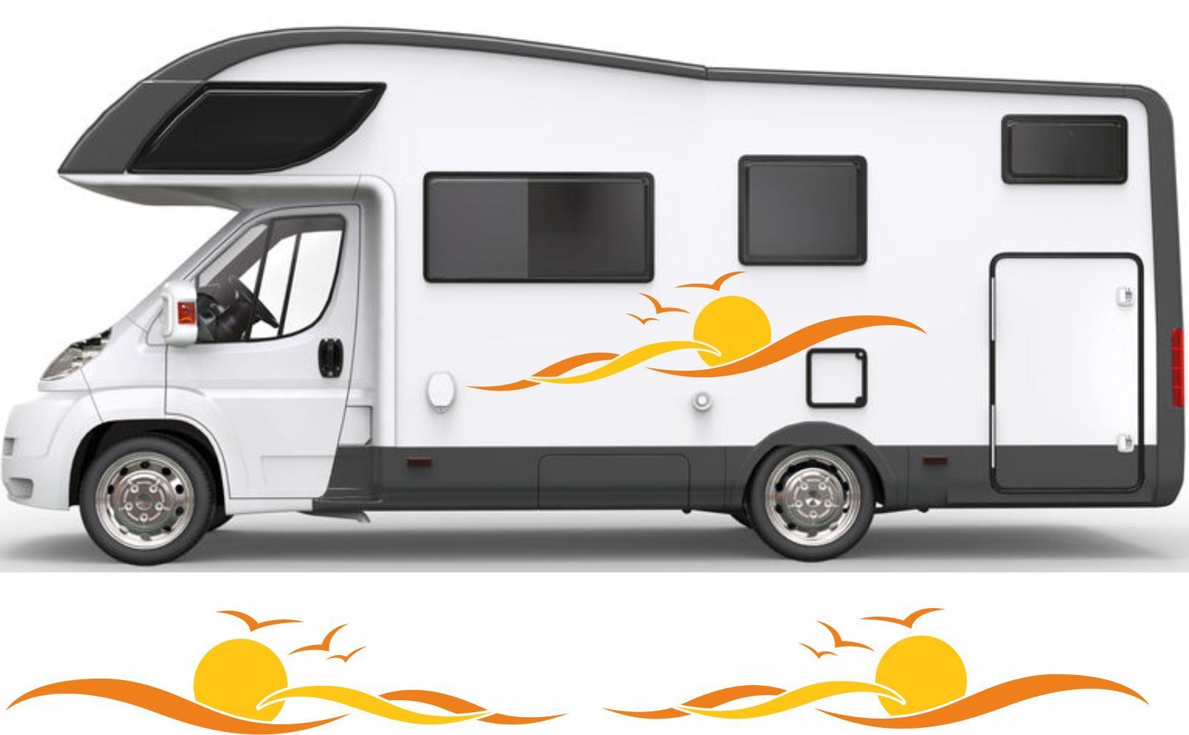 Zen Graphics - Sunset waves General panel Decals / Stickers