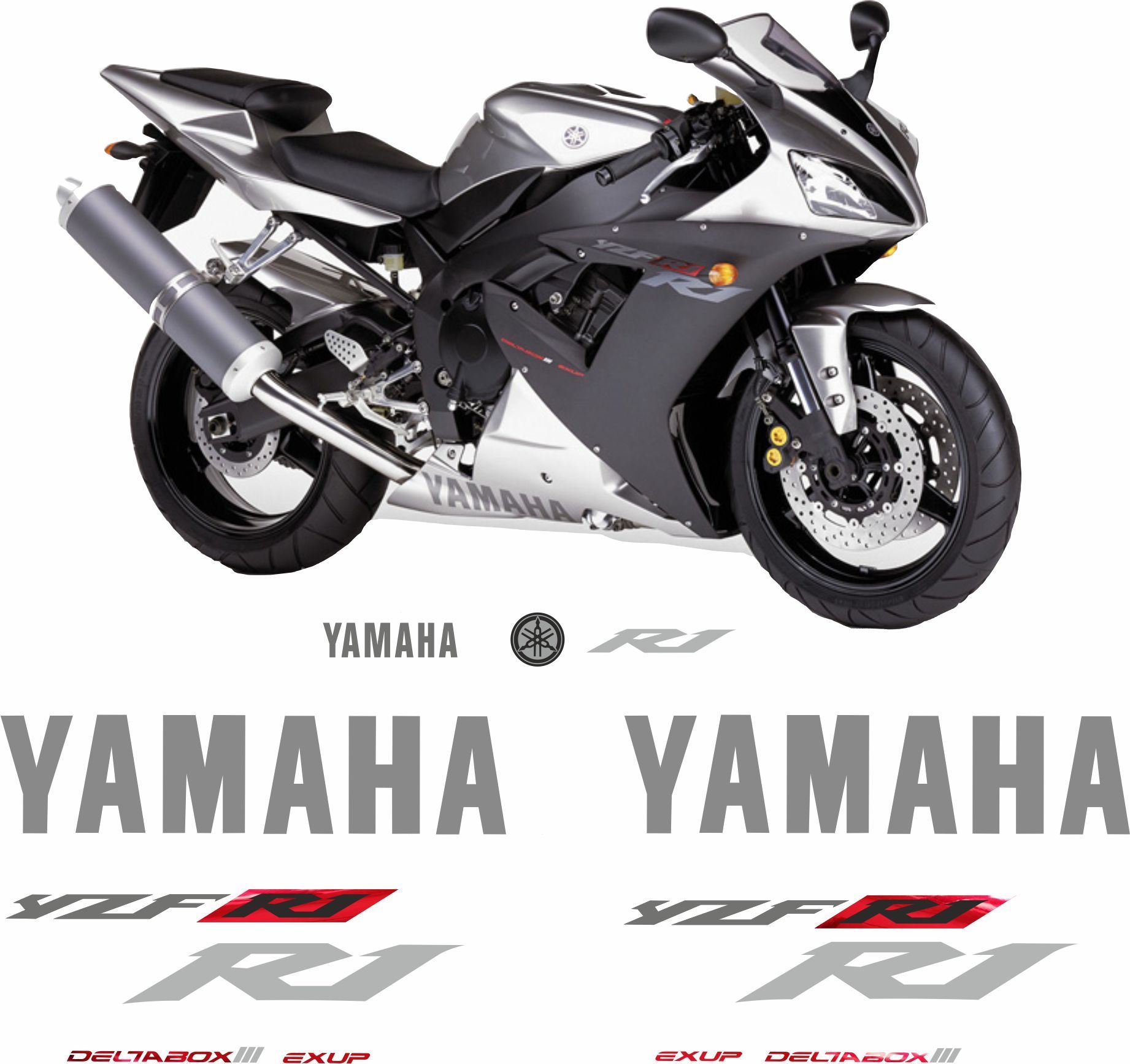 Zen Graphics - Yamaha YZF R1 2002 Replacement Decals / Stickers