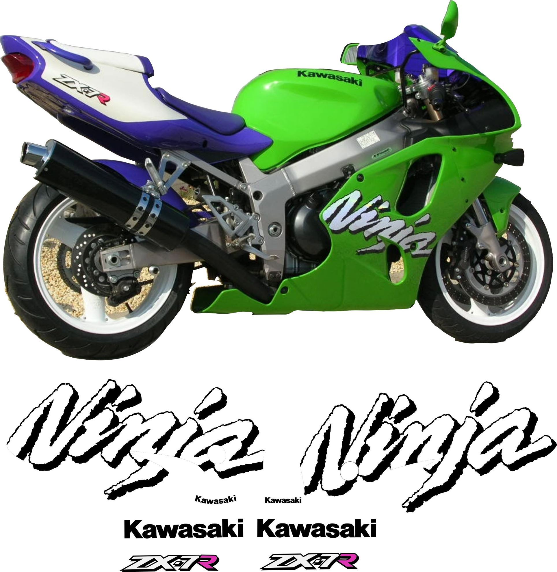 Zen Graphics - Kawasaki ZX -7R 1998 replacement Decals / Stickers