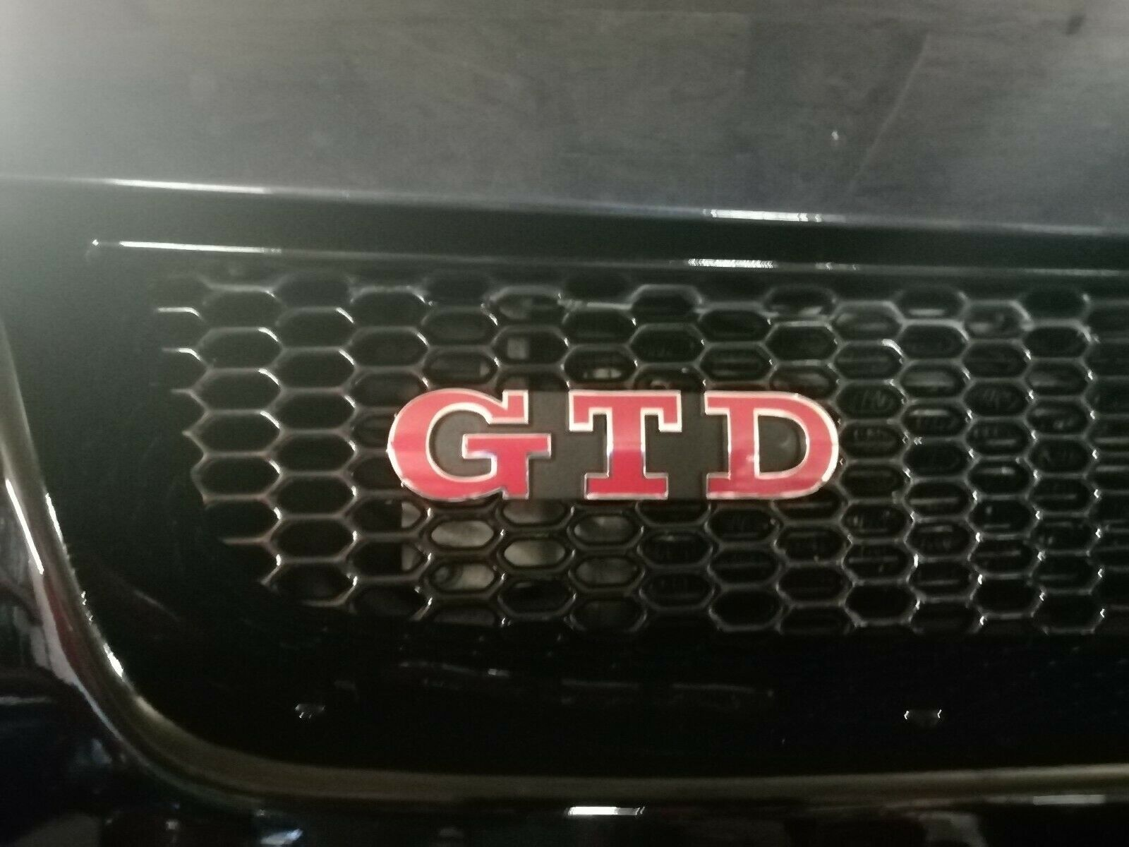 Zen Graphics - Golf MK 7 GTD front & rear Badge Vinyl overlay Decals ...
