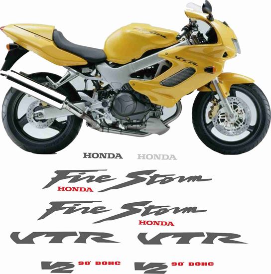 Zen Graphics - Honda VTR 1000F Firestorm 1998 Full Replacement Decals ...