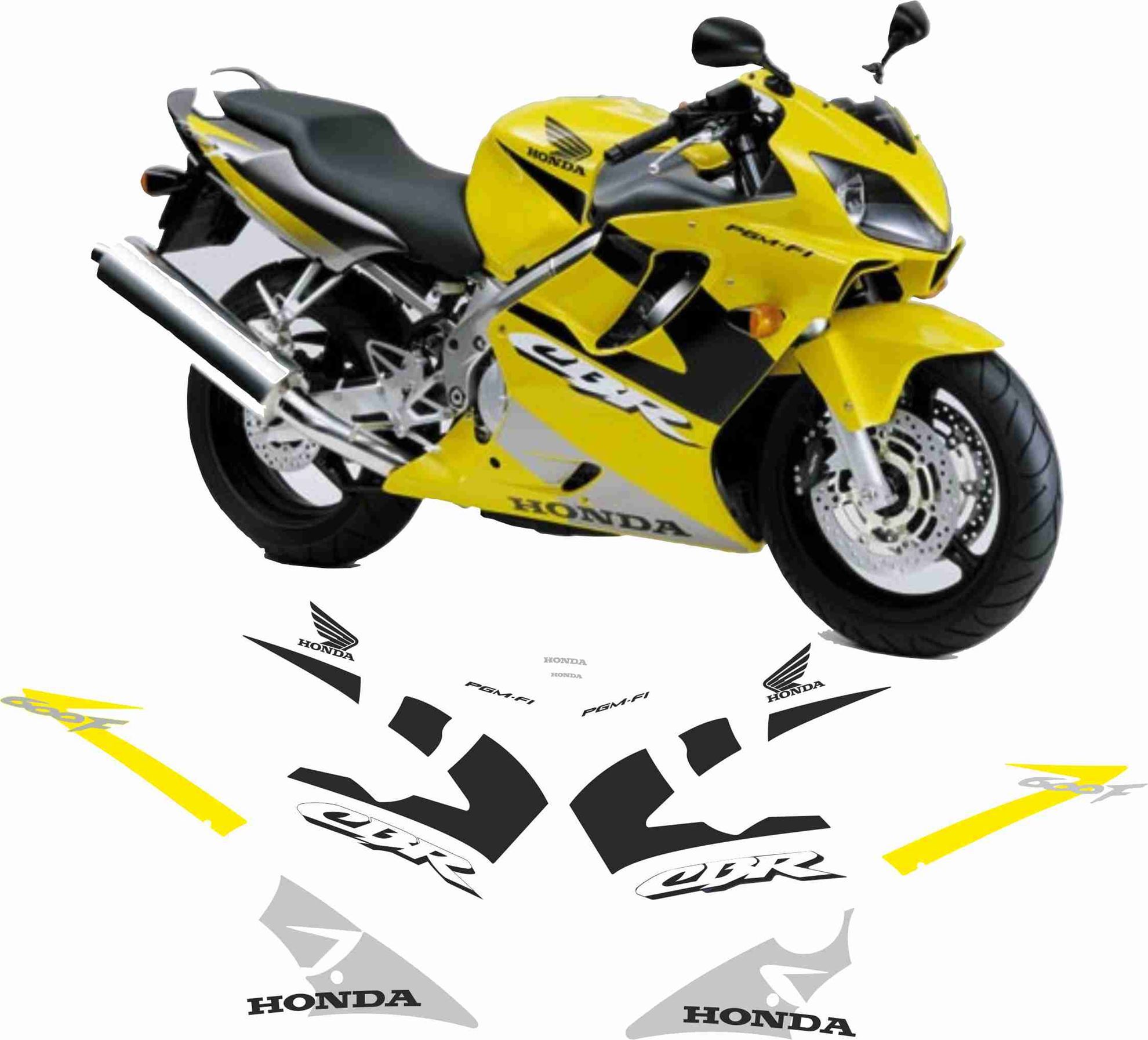 Zen Graphics - Honda CBR 600F 2001 - 2003 replacement Decals / Stickers
