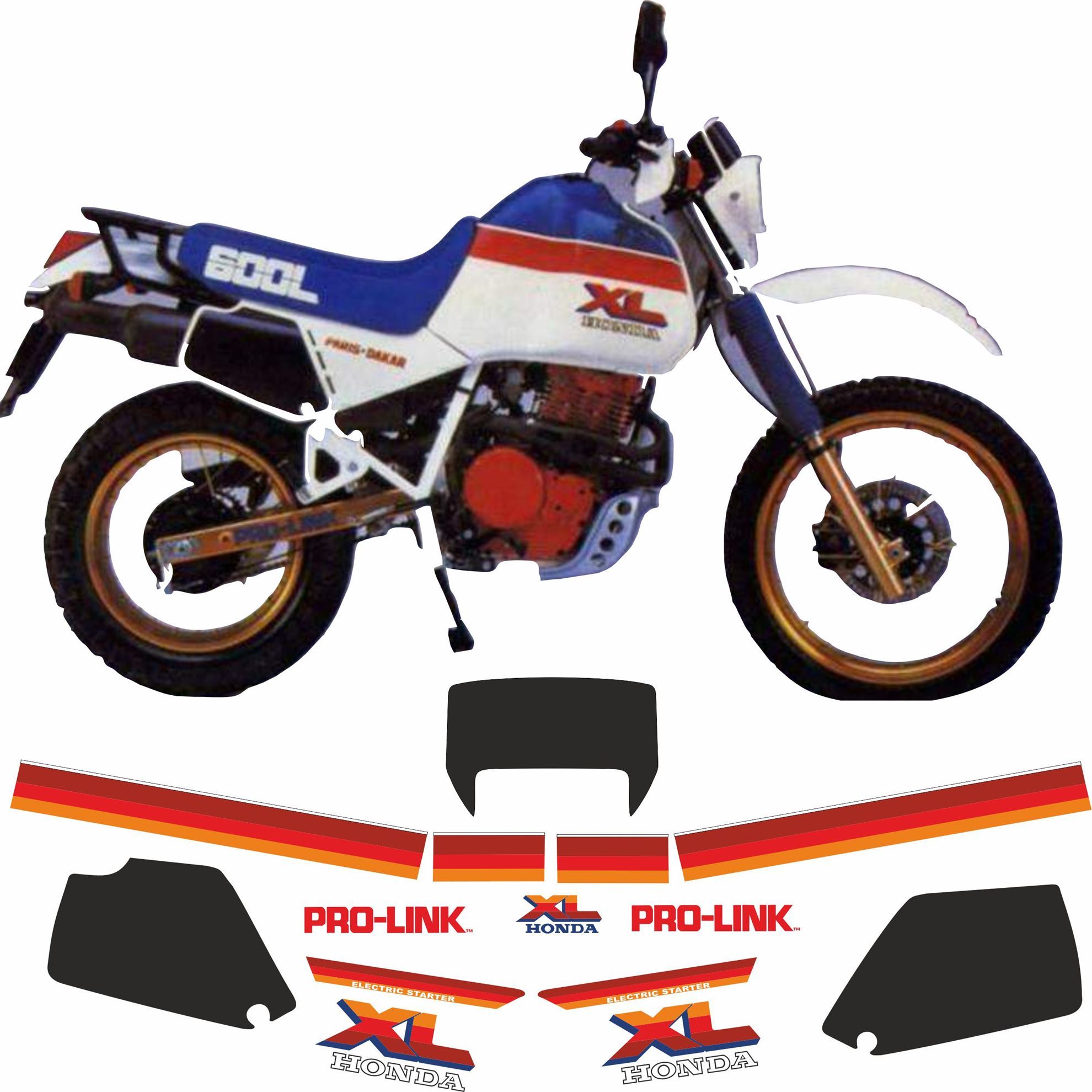 Zen Graphics - Honda XL600 LM 1985 - 1989 full Restoration Decals ...