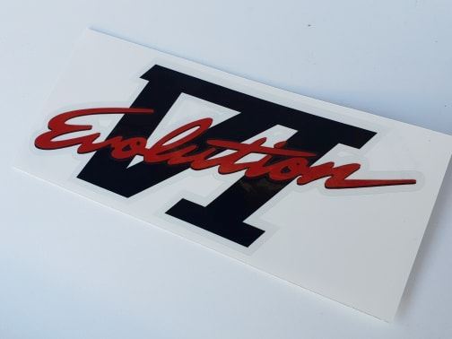 Zen Graphics - Mitsubishi Evolution 6 replacement rear Decal / Sticker