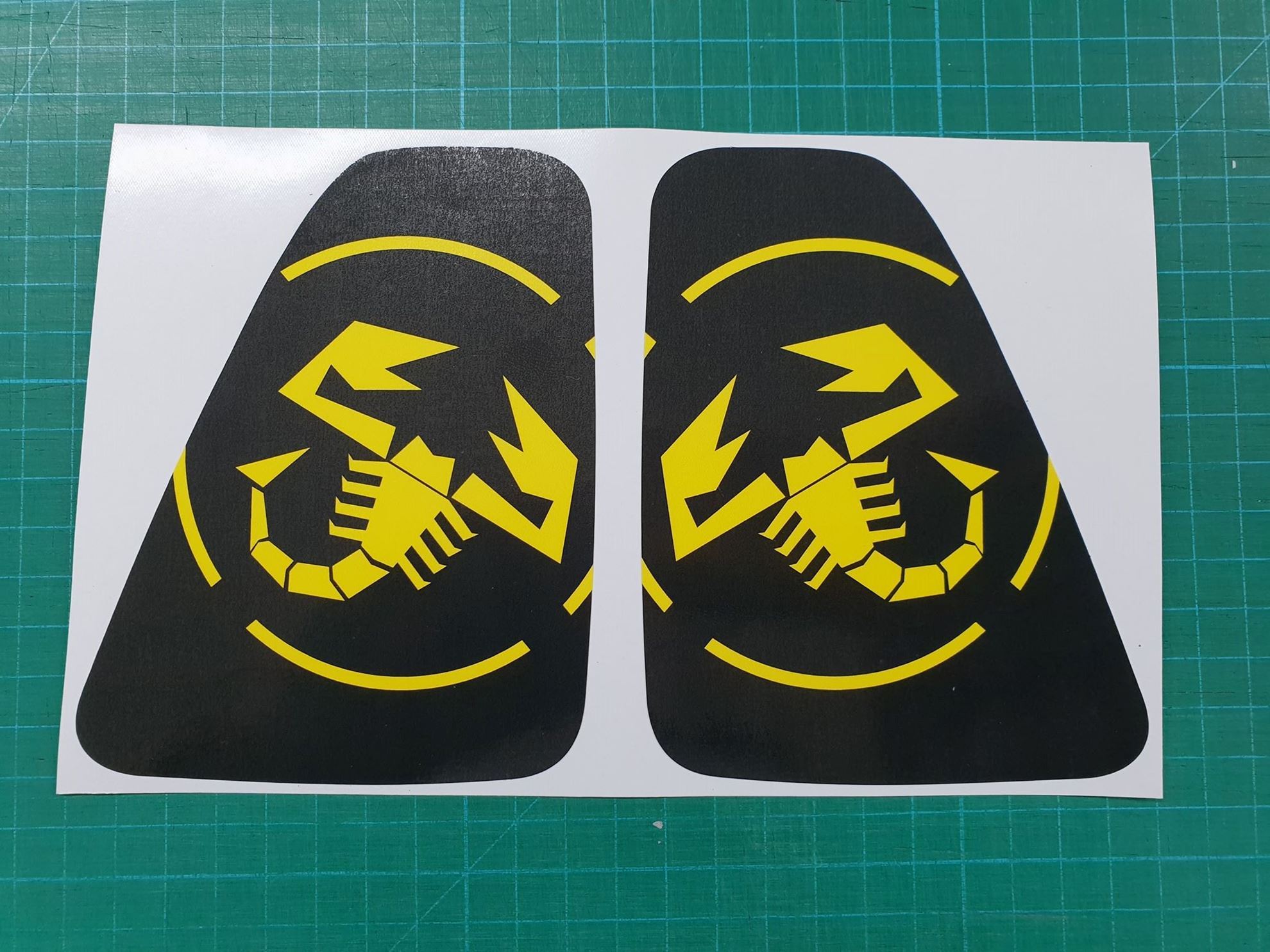 Zen Graphics - Fiat 500 / 595 / 695 rear centre light Vinyl overlay ...