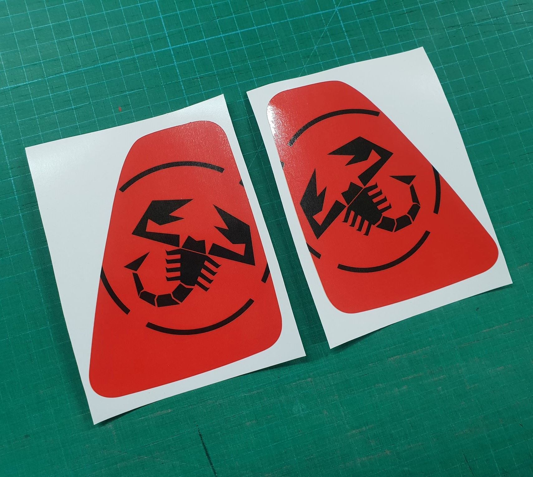 Zen Graphics - Fiat 500 / 595 / 695 rear centre light Vinyl overlay ...