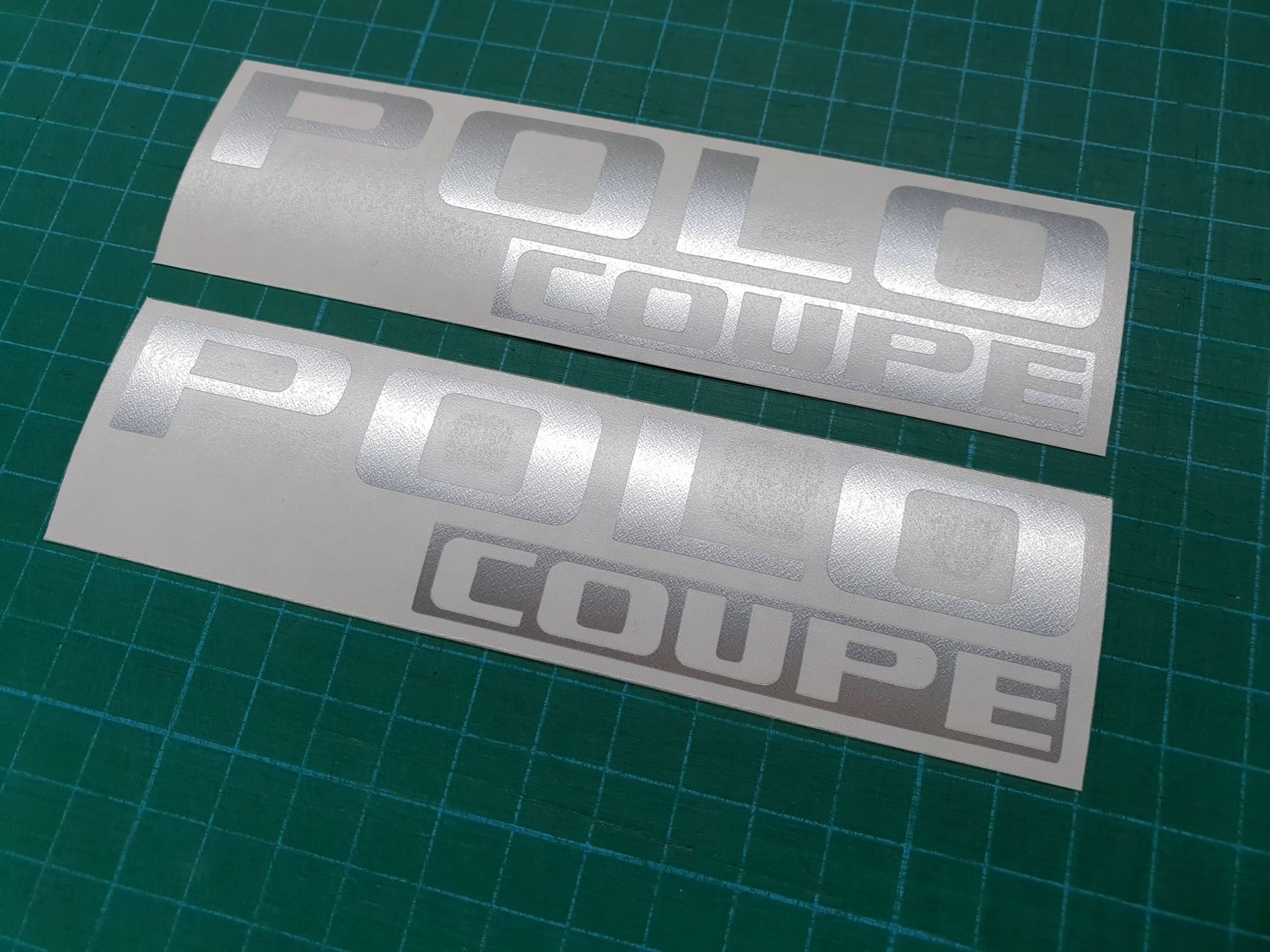 Zen Graphics - VW Polo MK2 Coupe rear Badge restoration overlay Decal ...