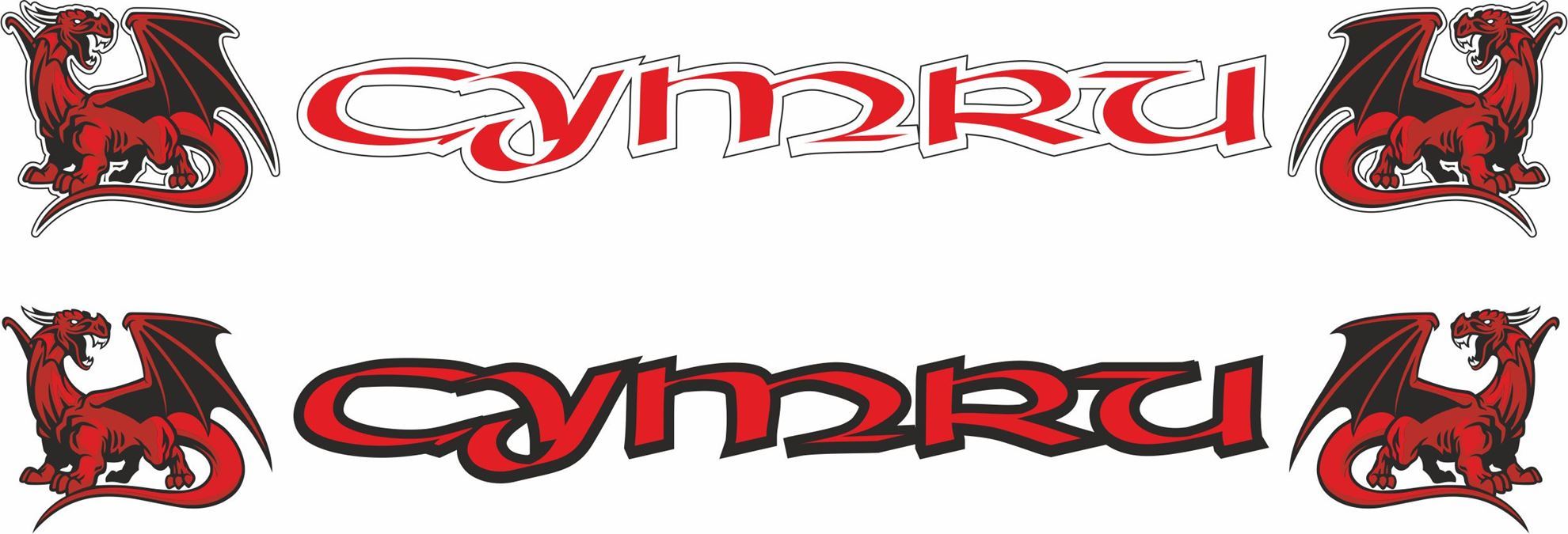 Zen Graphics - "Cymru" windscreen / Panel Decal / Sticker