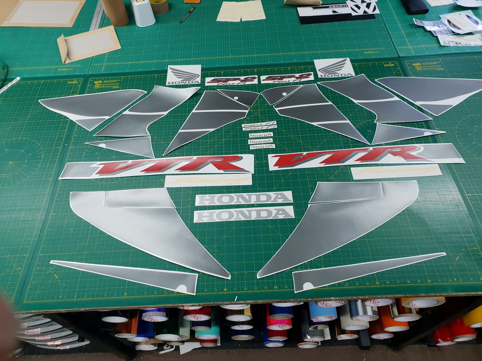 Zen Graphics - Honda VTR 1000 SP2 2002 full Restoration Decals / Stickers