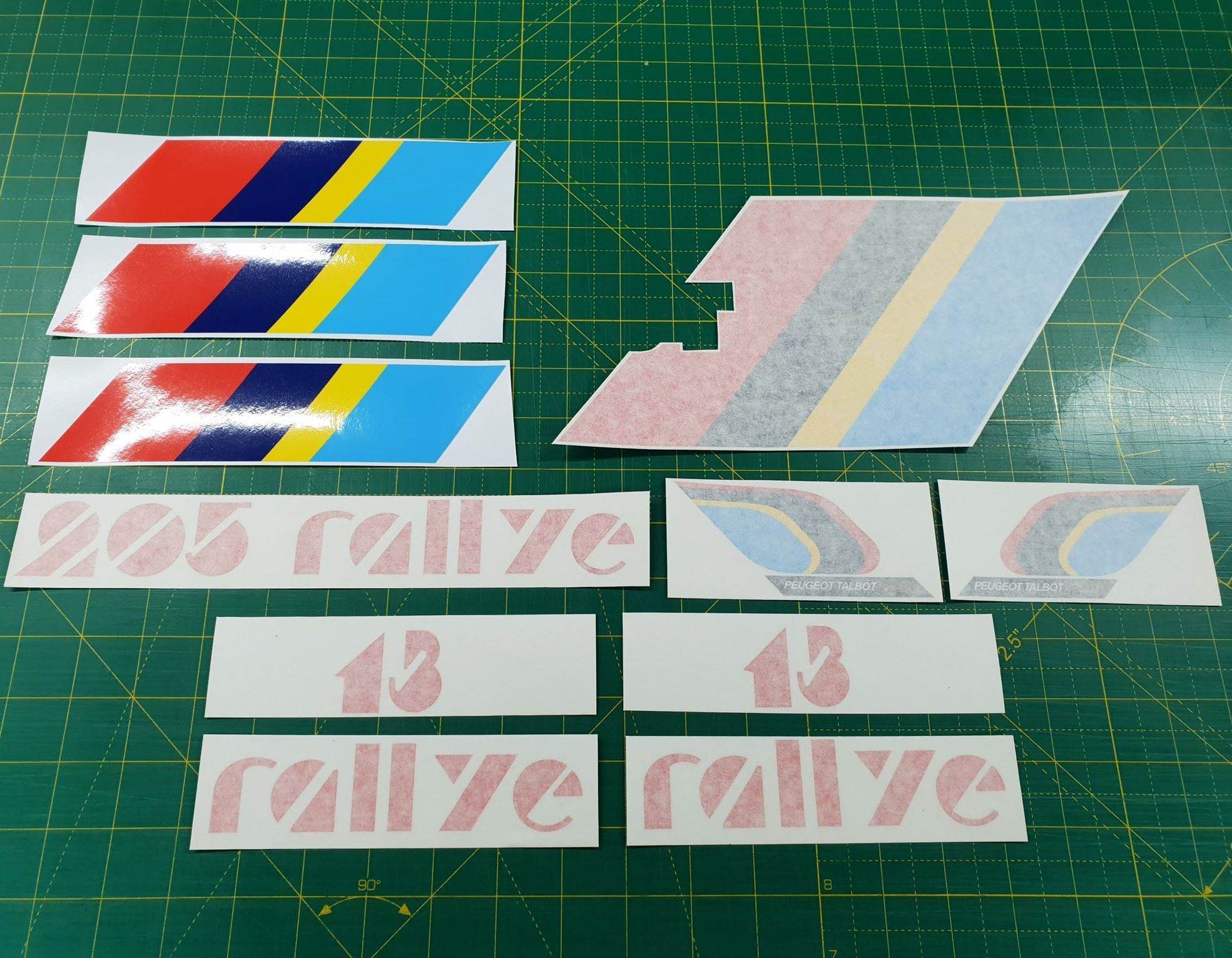 Zen Graphics - Peugeot 205 Rallye replacement Stickers / Decals