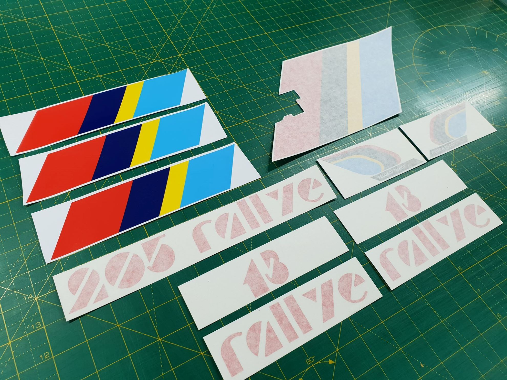 Zen Graphics - Peugeot 205 Rallye replacement Stickers / Decals