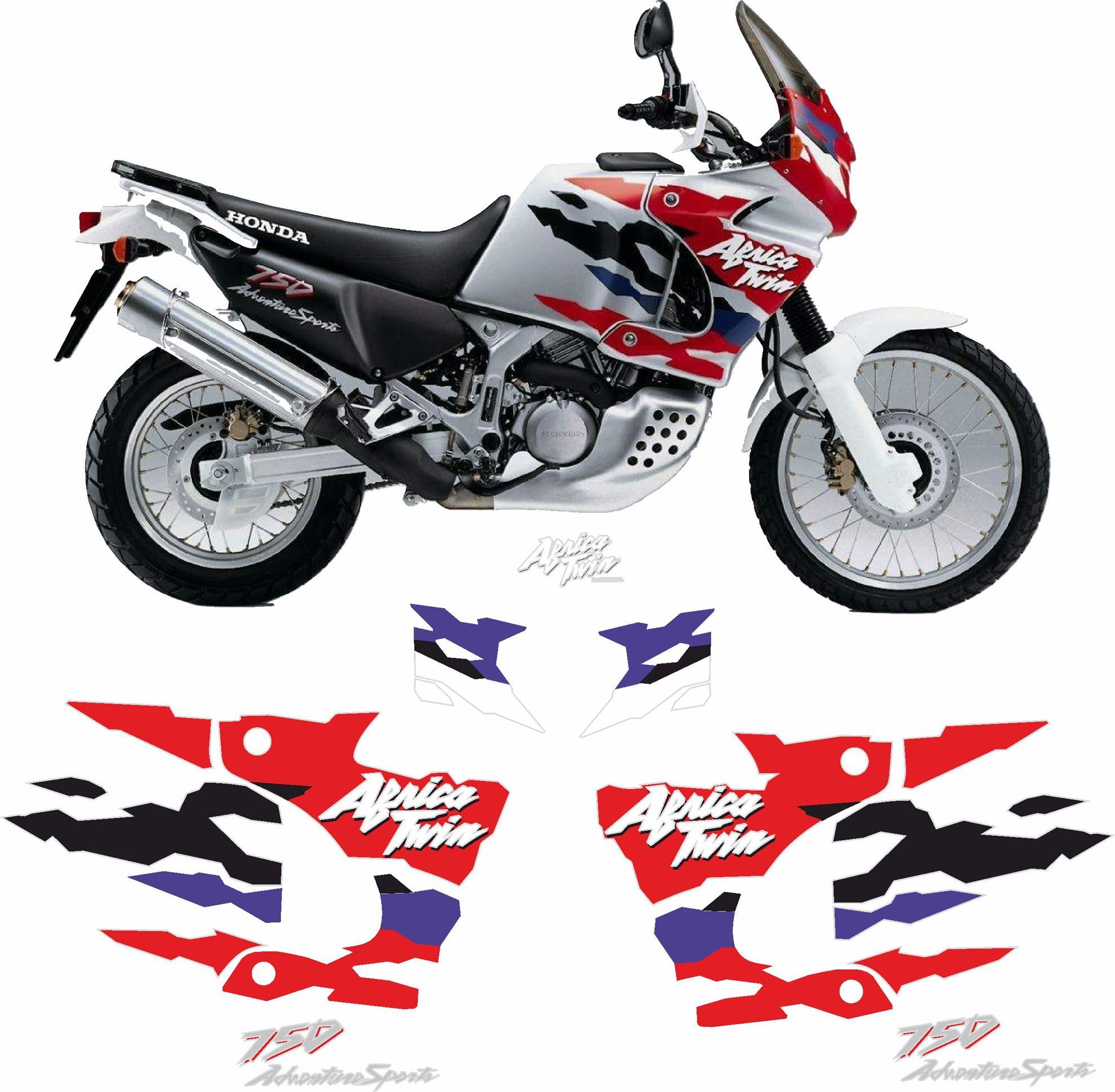 Zen Graphics - Honda XRV African Twin 750 1997 - 1998 full Restoration Decals / Stickers