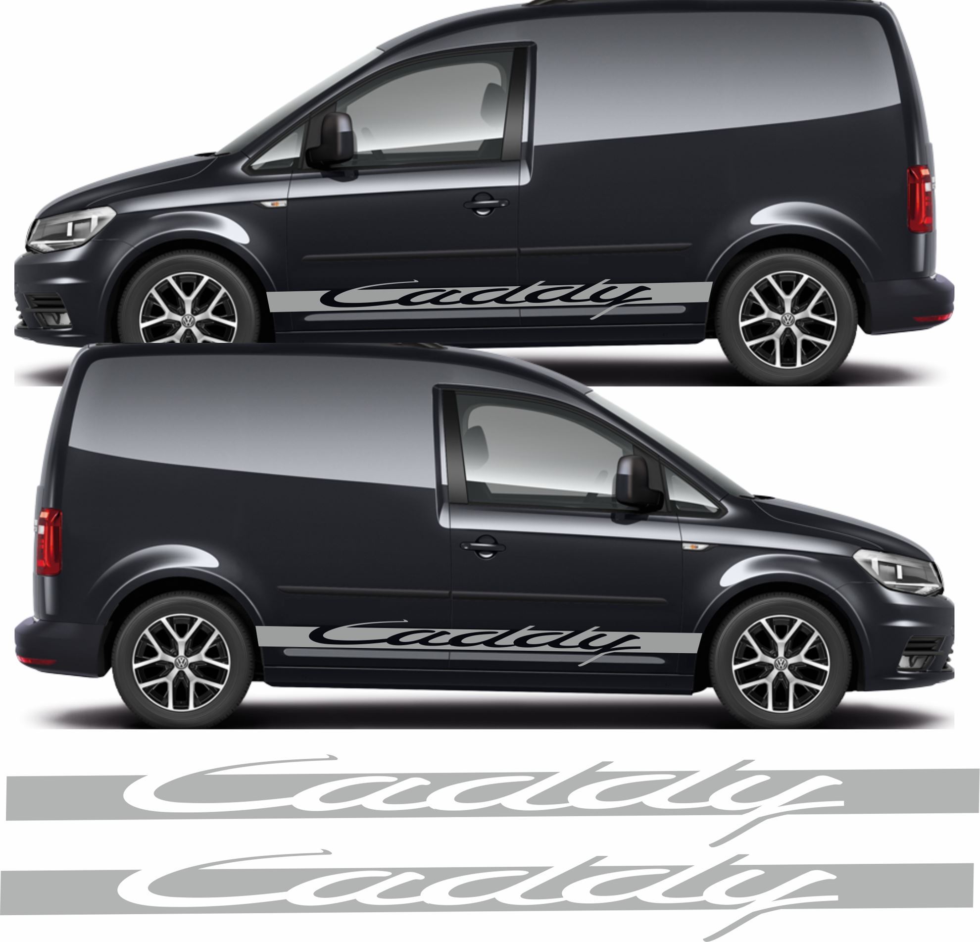 Zen Graphics - VW Caddy side Stripes / Stickers