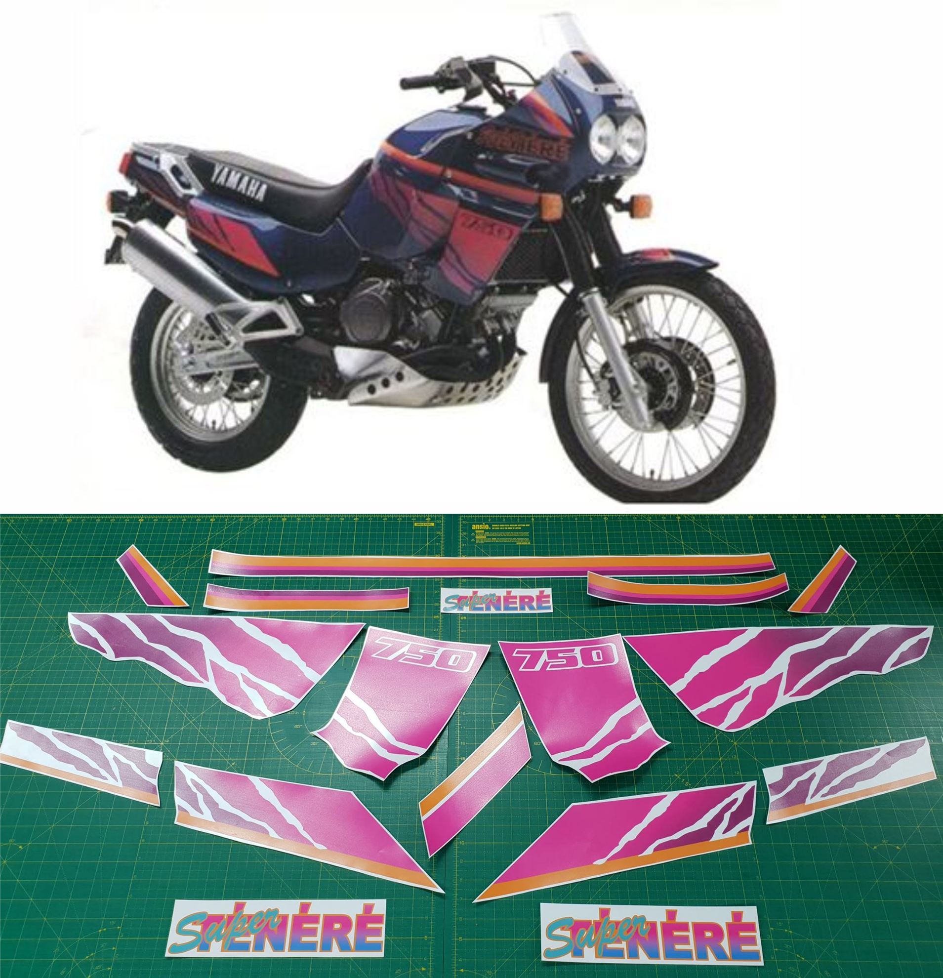 Zen Graphics - Yamaha XT750 Super Tenere 1995 Replacement Decals / Stickers