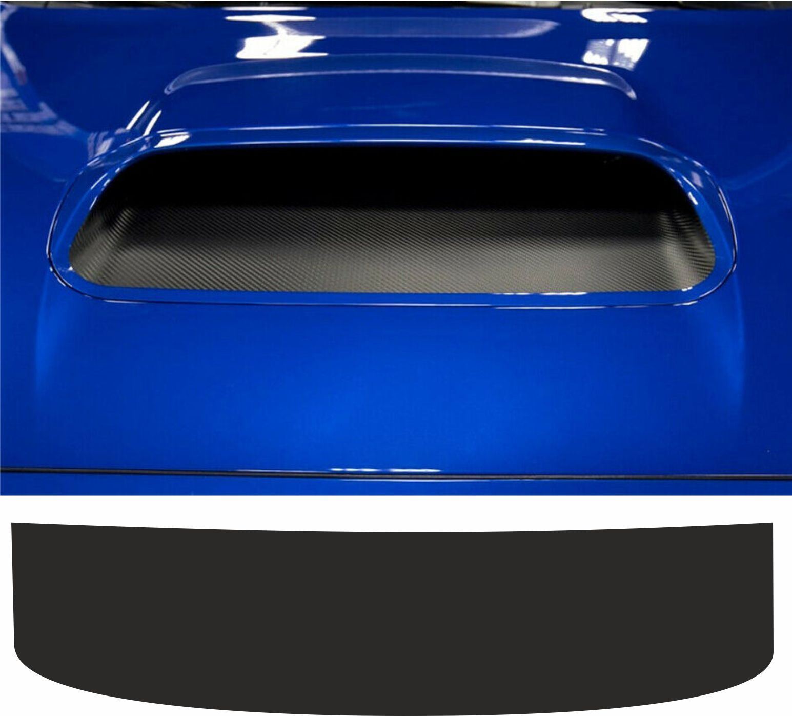 Zen Graphics - WRX STI 2014 - 2018 Bonnet Scoop Vinyl overlay