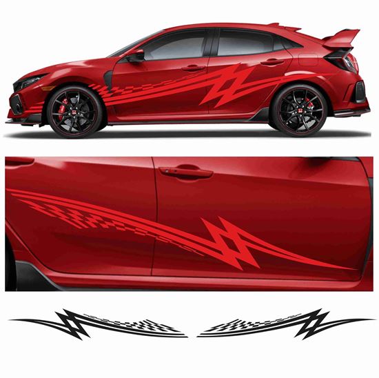 Zen Graphics - JDM side Tribal & Chequer Graphics