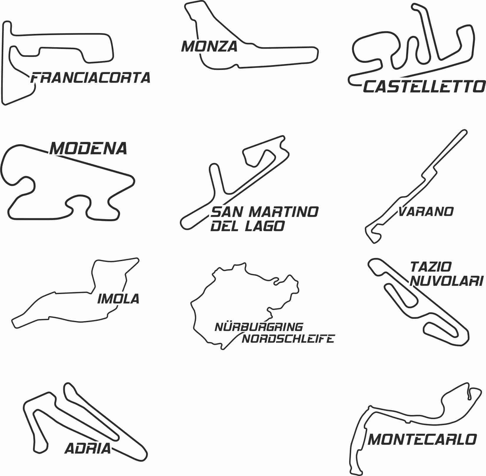 Zen Graphics - Race Circuit Decals / Stickers