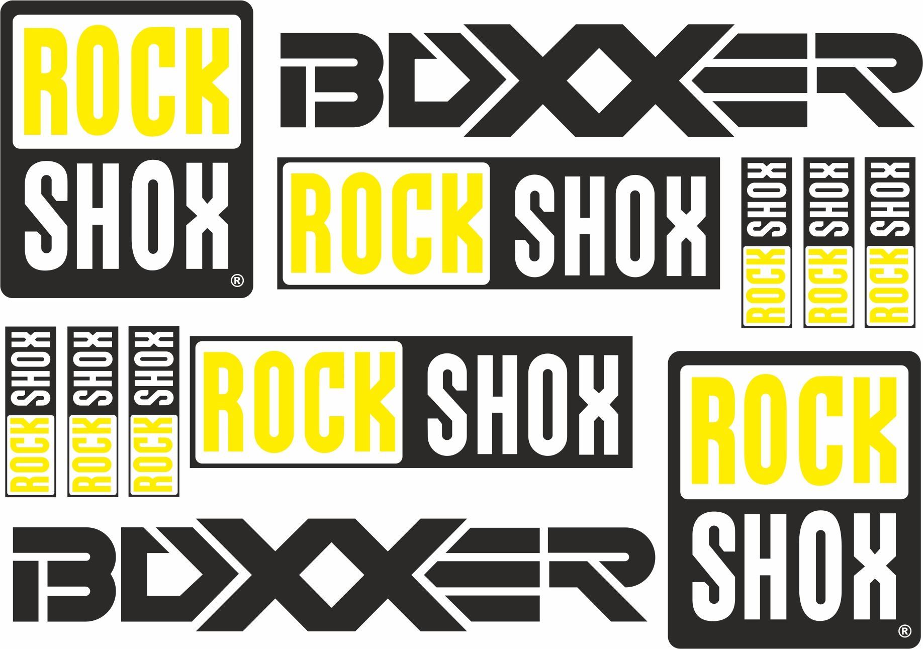 Zen Graphics - RoxShox Boxxer Suspension Frame Sticker kit