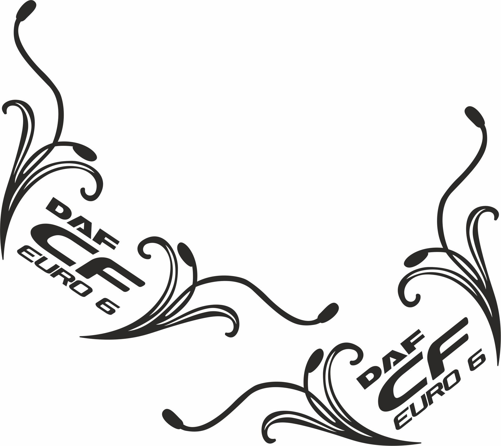 Zen Graphics - DAF CF Corner glass Graphics Decals / Stickers