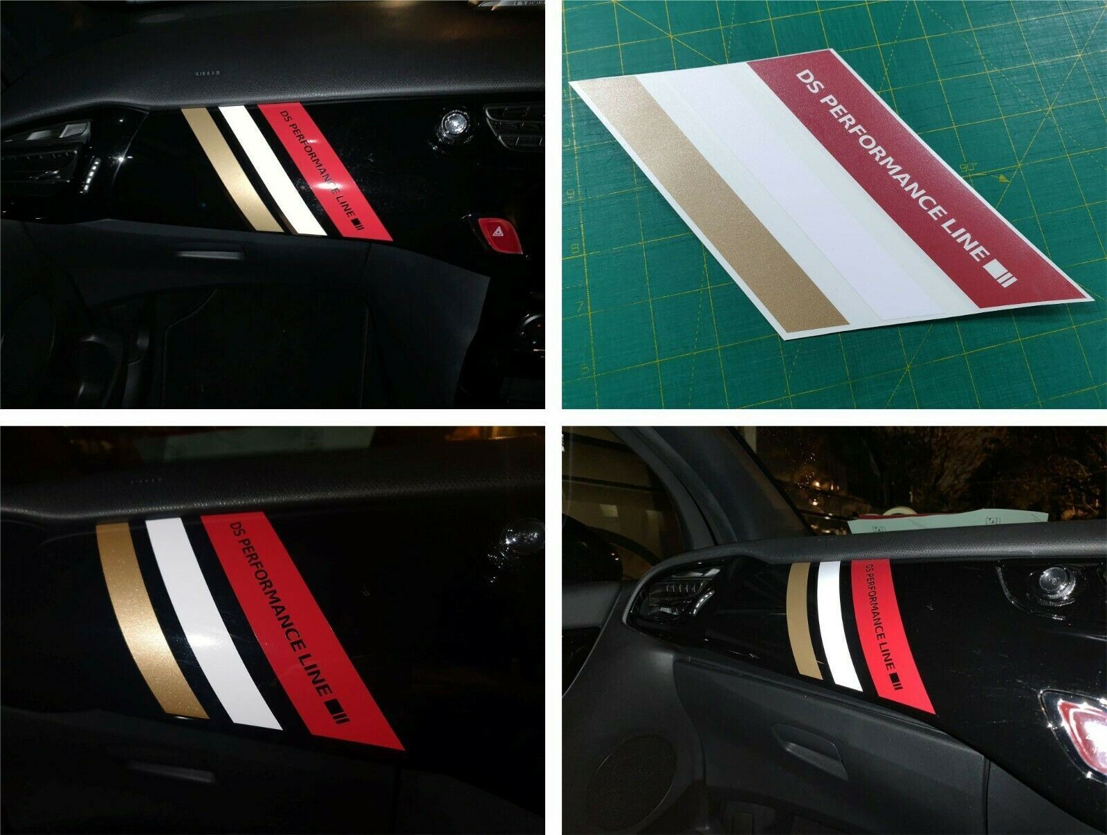 Zen Graphics - DS3 DS Performance Line Interiror Dash Stripes Decals ...