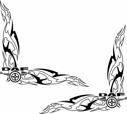 Zen Graphics - DAF Corner Glass / Panel Stickers