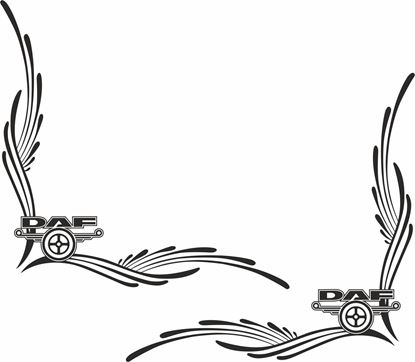 Zen Graphics - DAF Corner Glass / Panel Stickers