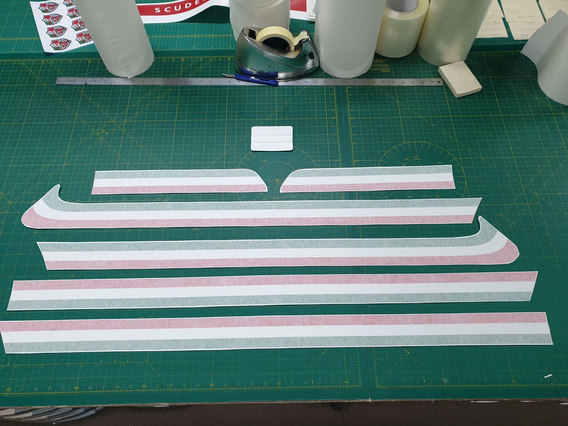 Zen Graphics - Fiat 500L Italian side Stripes / Stickers Decals EXACT FIT