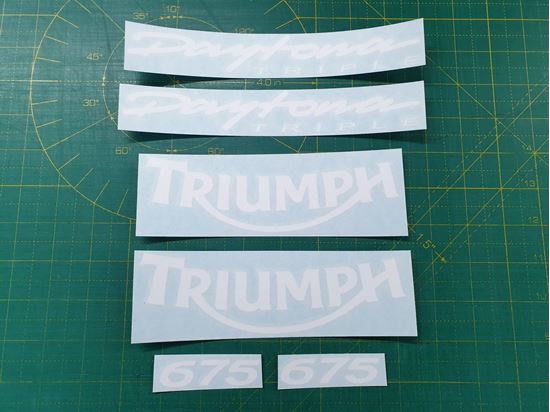 Zen Graphics - Triumph 675 Daytona Triple replacement Decals / Stickers