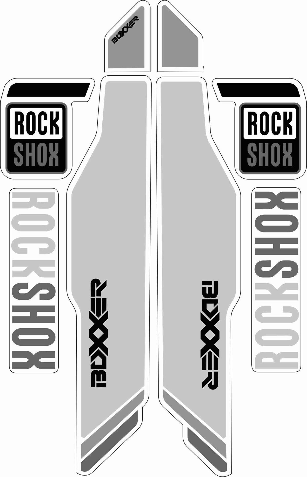 Zen Graphics - RoxShox Boxxer 2015 Sticker kit