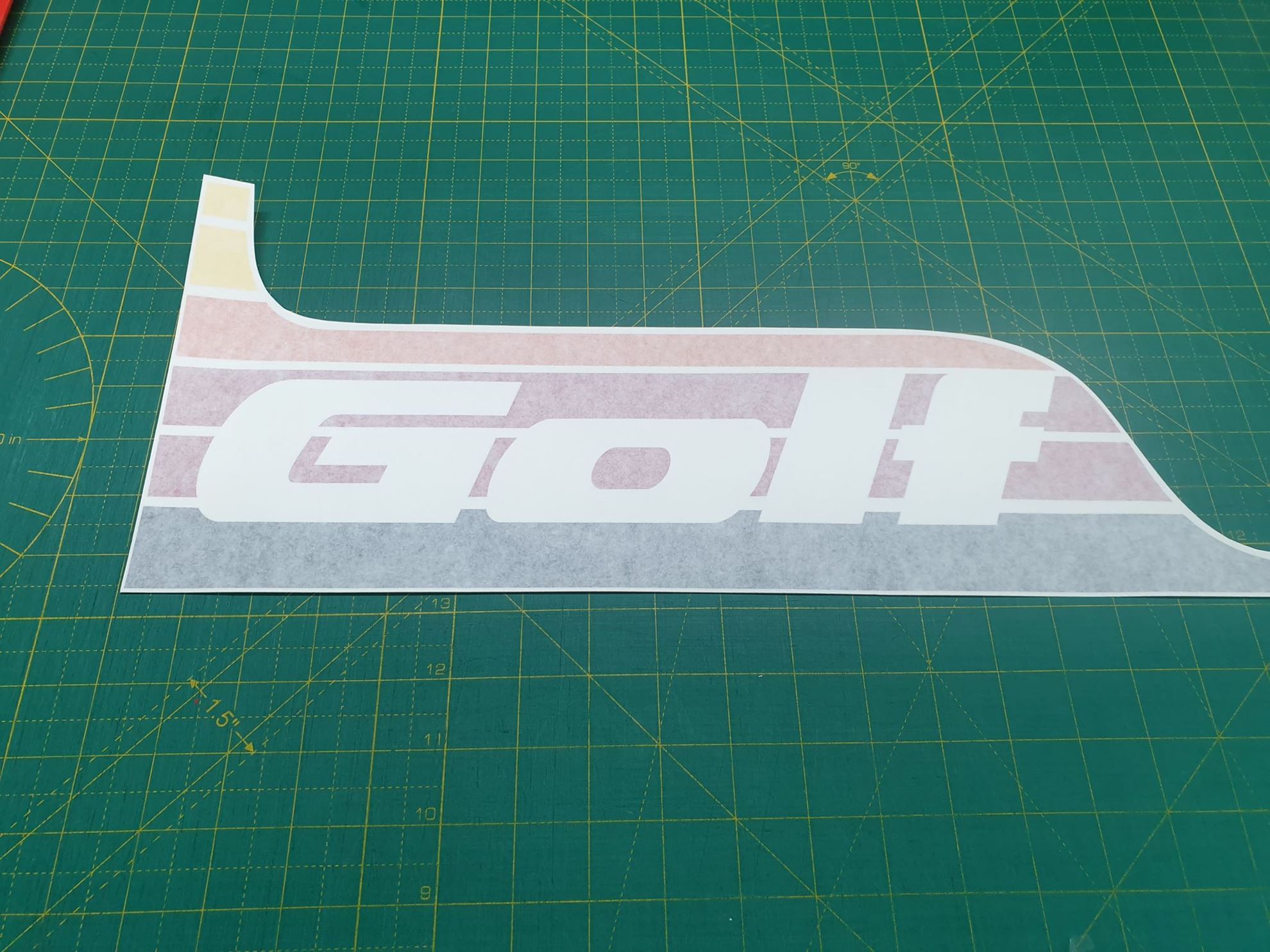 Zen Graphics - VW MK2 Golf side stripes & rear quarter "Golf" Decals ...