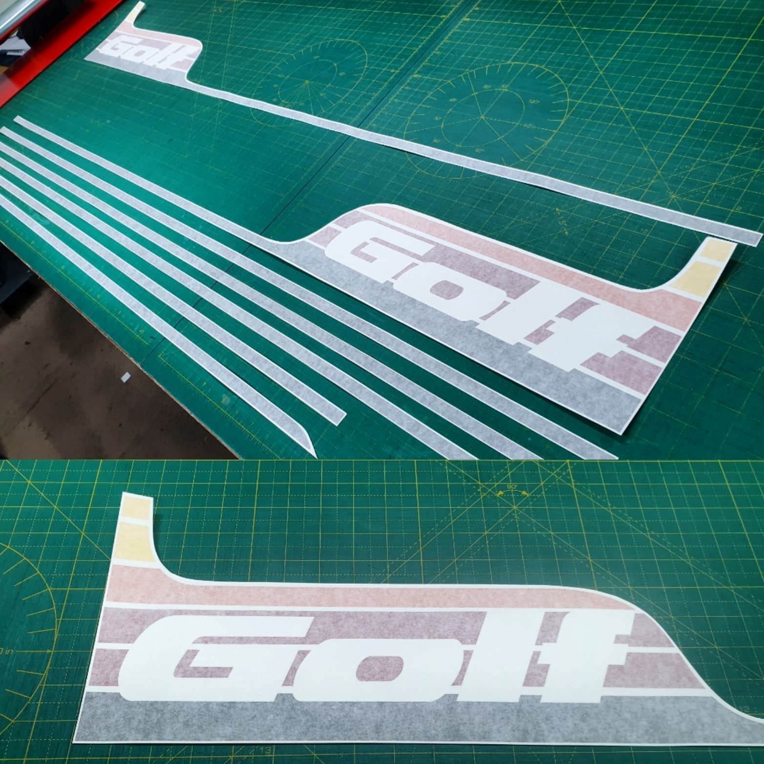 Zen Graphics - VW MK2 Golf side stripes & rear quarter "Golf" Decals ...