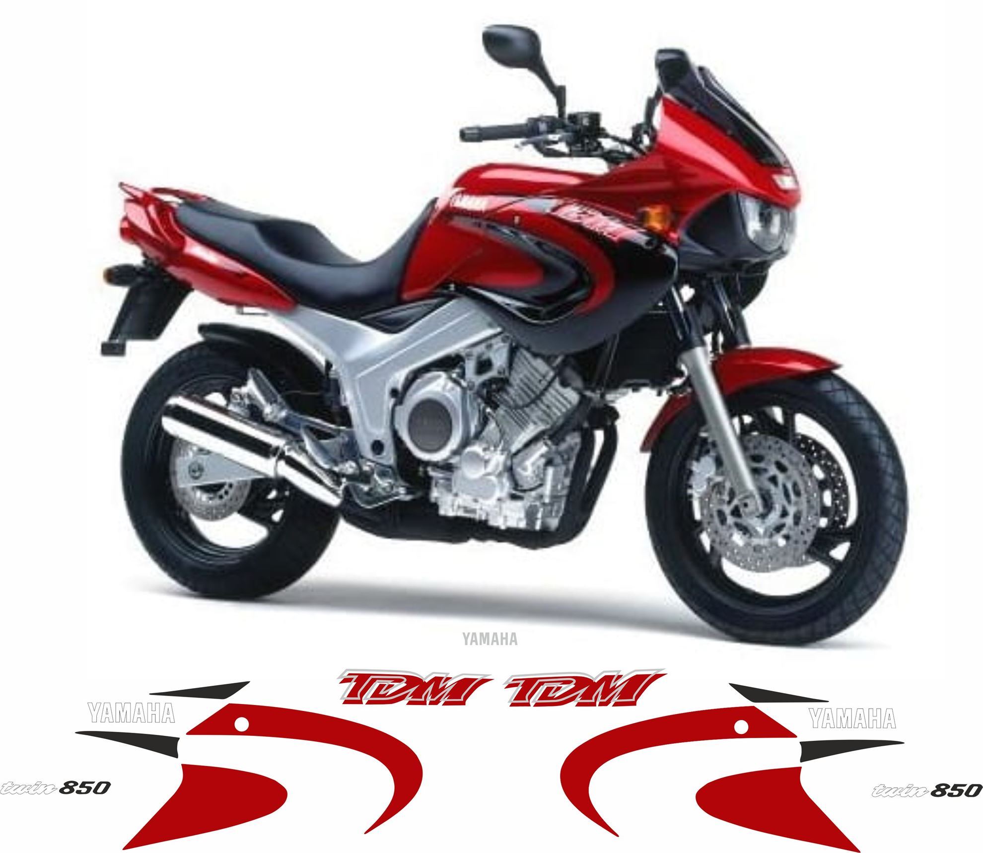 Zen Graphics - Yamaha TDM 850 2000 -2001 Replacement Decals / Stickers