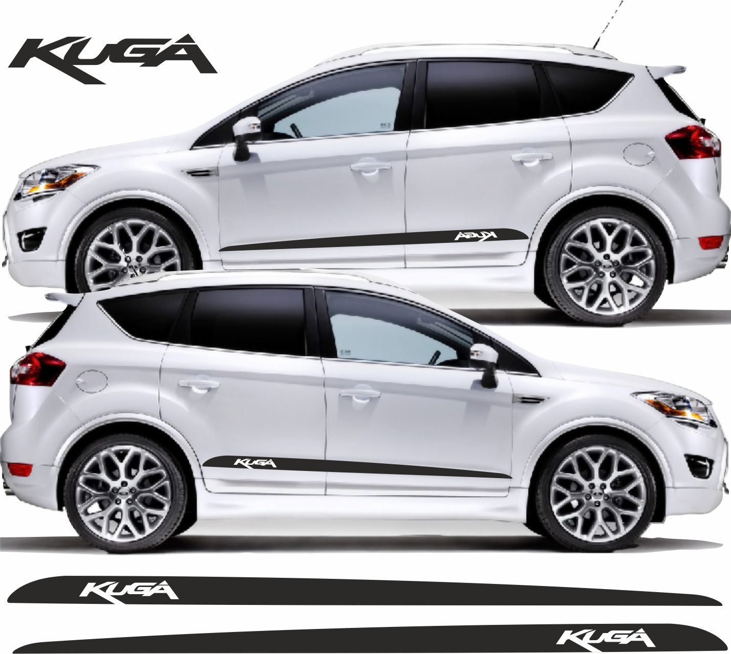 Zen Graphics - Ford Kuga side Stripes / Stickers