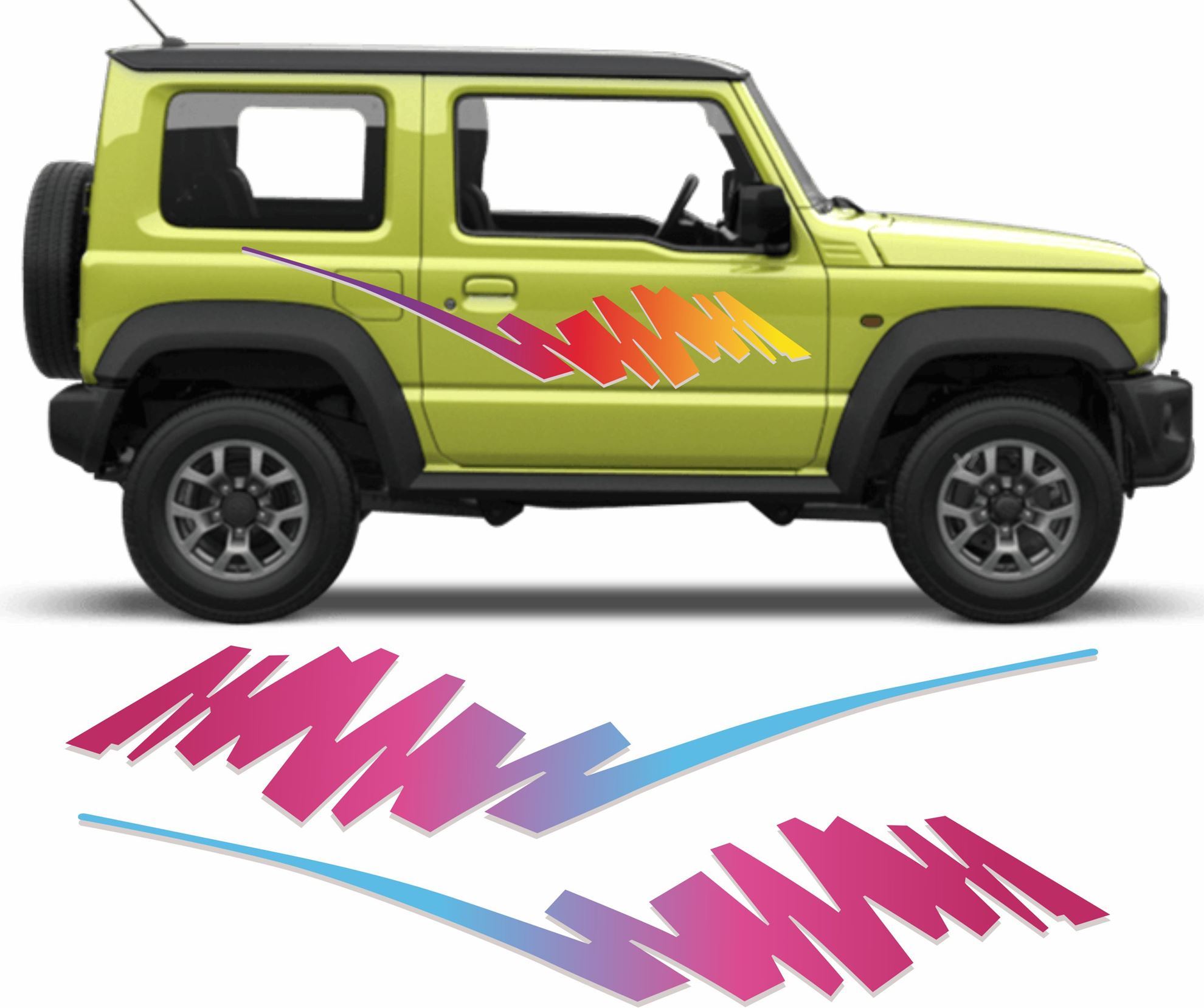 Zen Graphics - Side Swoosh Graphics / Stickers