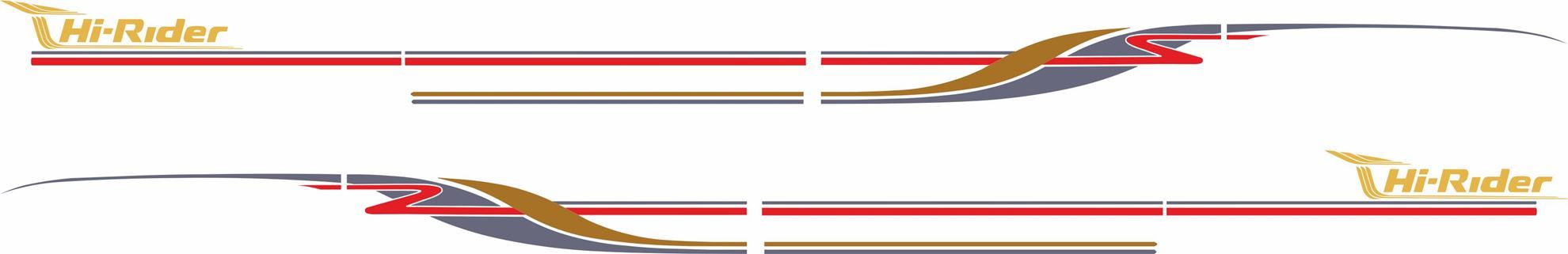 Zen Graphics - Ford Ranger Hi-Rider side Stripes / Stickers