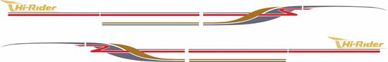 Zen Graphics - Ford Ranger Hi-Rider side Stripes / Stickers
